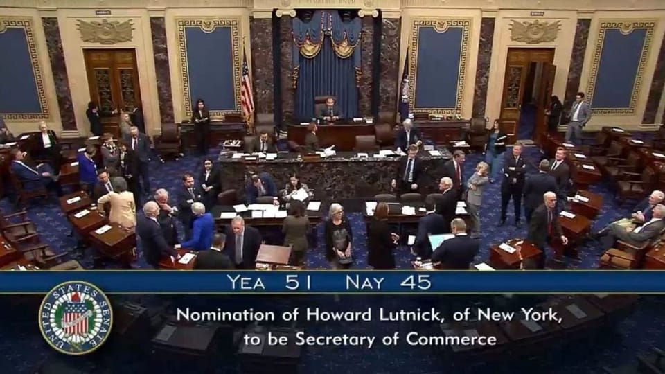 Senate Confirms Howard Lutnick as Commerce Secretary